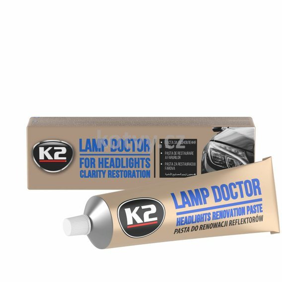 K2 LAMP DOCTOR - pasta pro strojní nebo ruční renovaci světlometů.